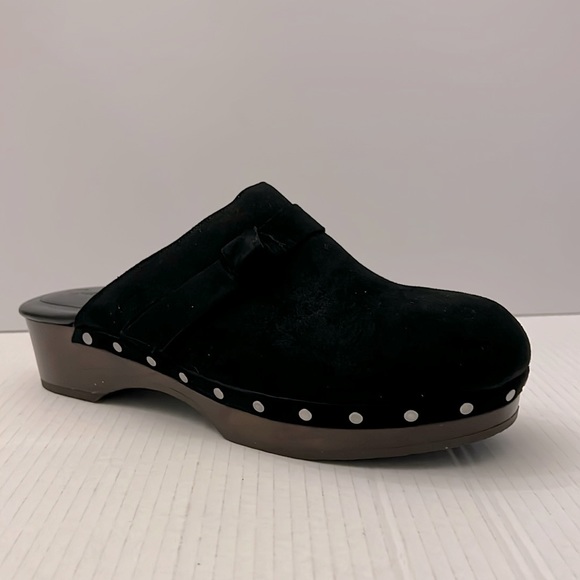 Splendid | Shoes | Splendid Woman Clog Mule Black Suede Leather ...